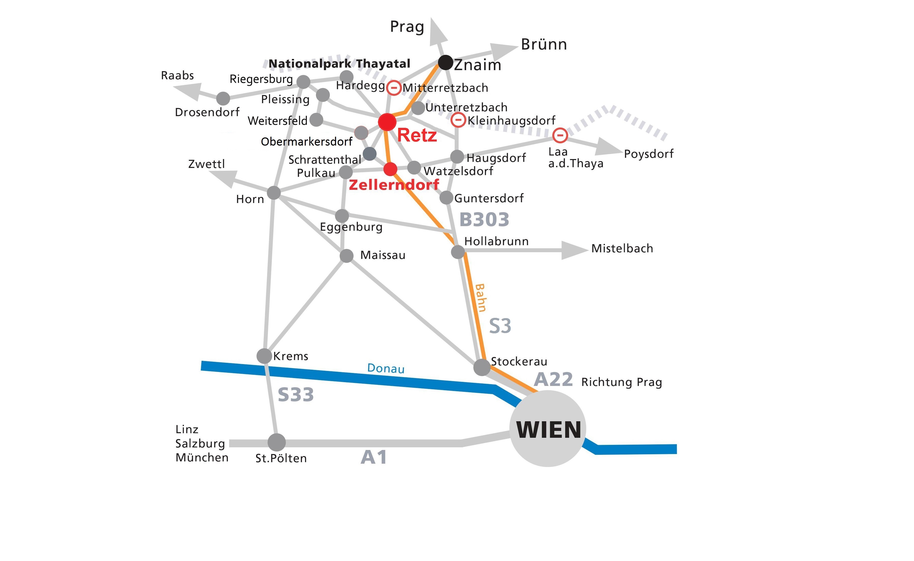 Anreise - Kürbisfest im Retzer Land
